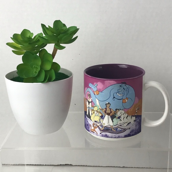 Disney | Dining | Vintage 99s Walt Disney Aladdin Coffee Tea Mug Cup ...